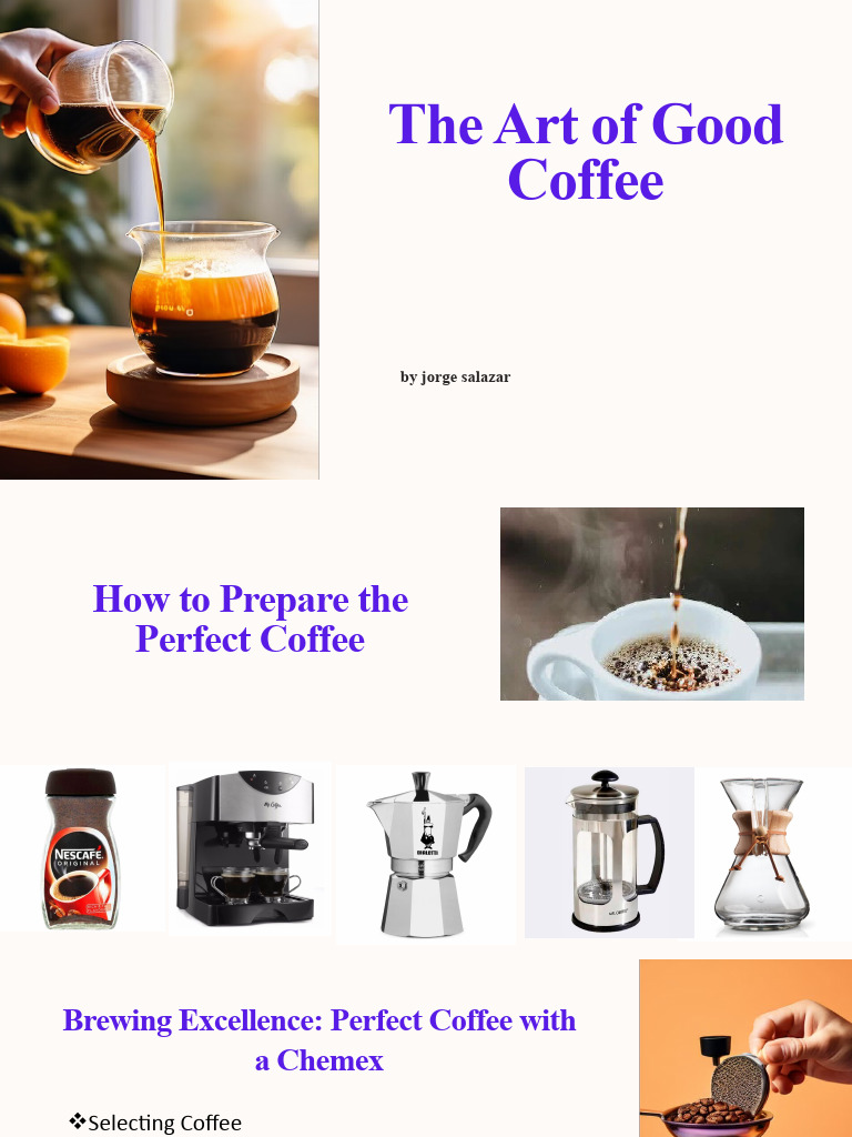 The Art of Brewing A Chemex | PDF | Wellness | Home & Garden