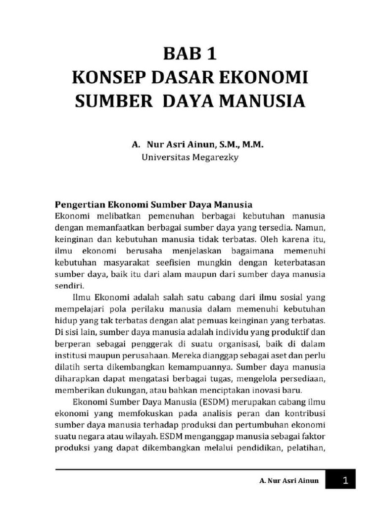 Konsep Dasar ESDM | PDF