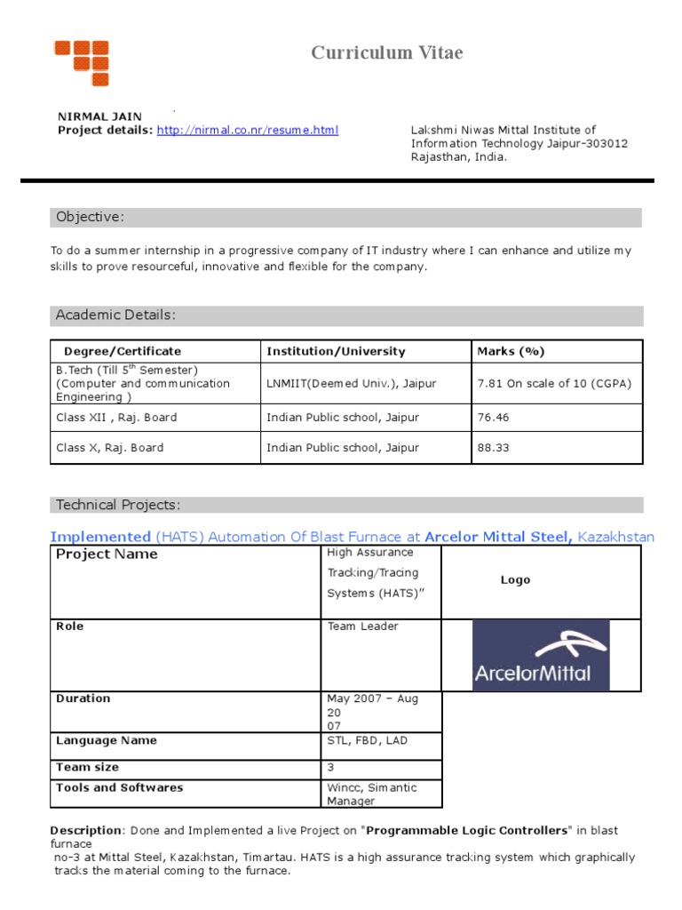 Nirmal Resume | PDF | Databases | Java (Programming Language)