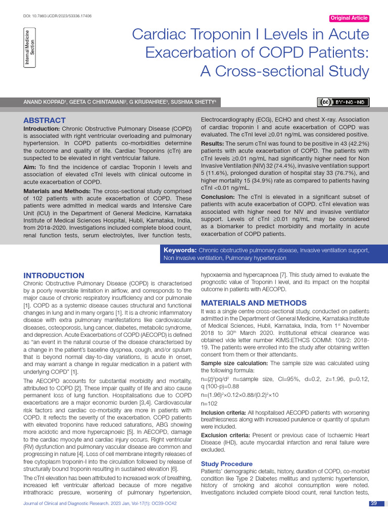 Trop 1 Aecopd 2 | Download Free PDF | Chronic Obstructive Pulmonary ...