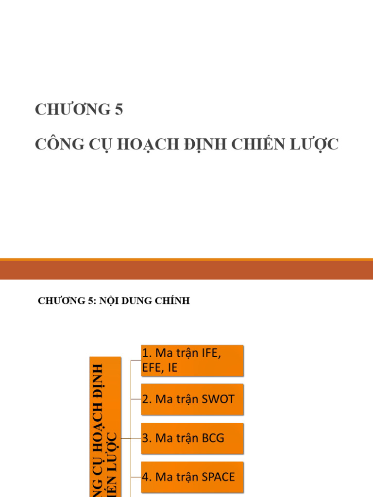 Chuong 5 Cac Cong Cu Hoach Dinh Chien Luoc | PDF