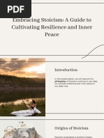 The Stoic Handbook for Self-Improvement | PDF | Stoicism | Mindfulness