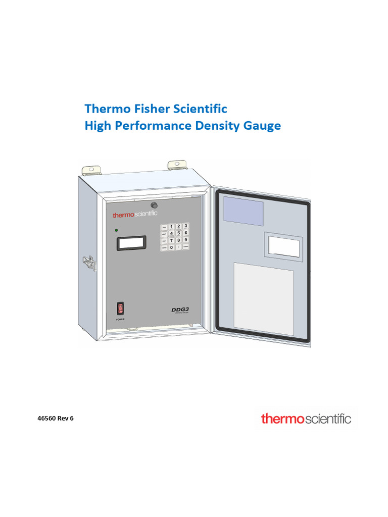 High Performance Density Gauge DDG 3 | PDF | Calibration | Flow Measurement