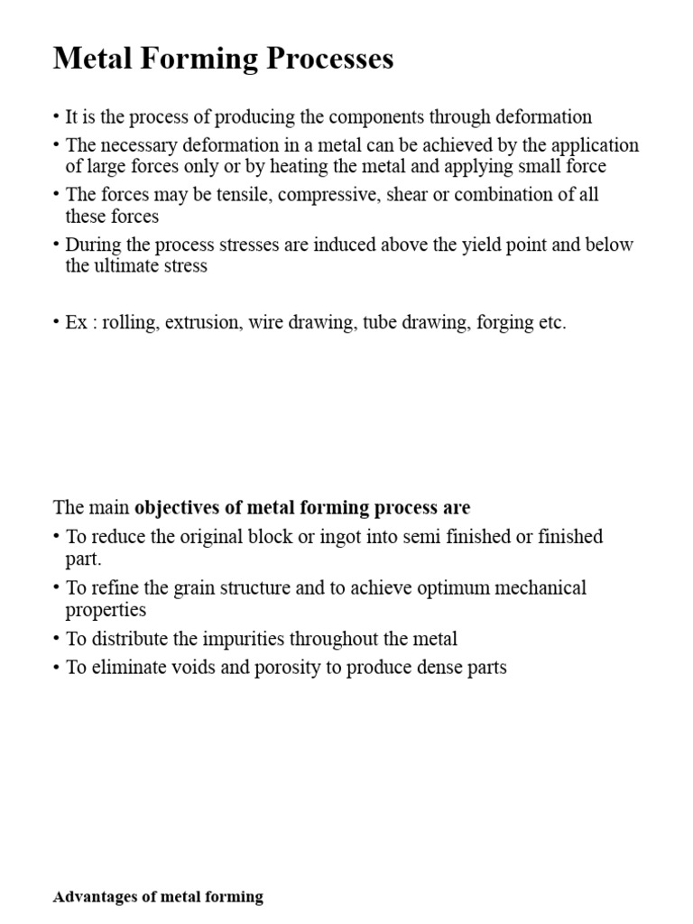 Forming | PDF | Forging | Extrusion