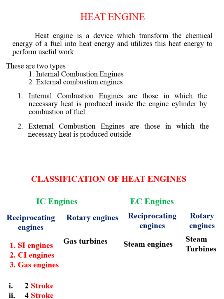 UNIT 7 IC Engines (19-20 Batch) | PDF | Internal Combustion Engine ...