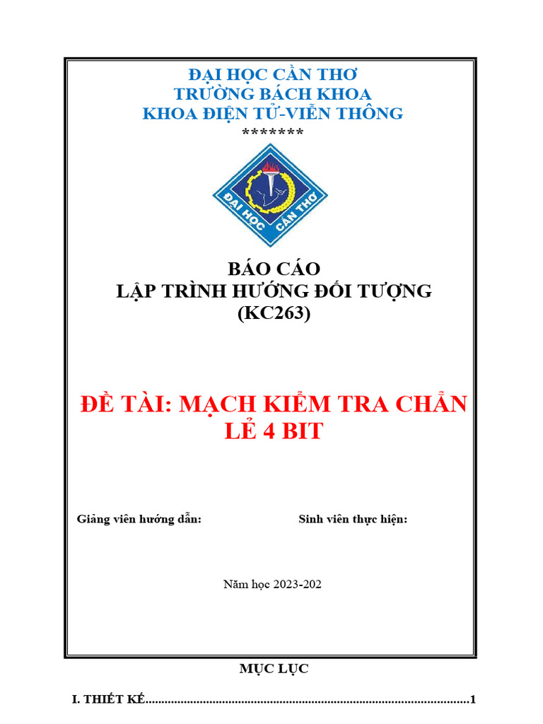 Báo Cáo LTHDT | PDF