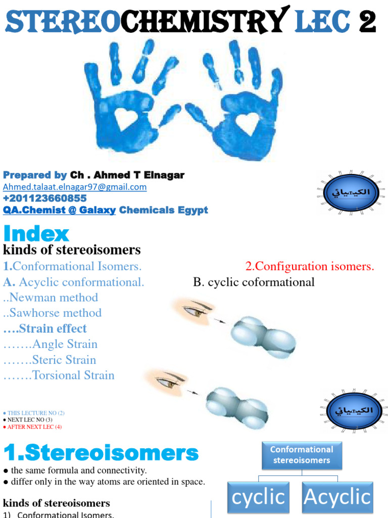 Lecture 2 - Stereochemistry | PDF