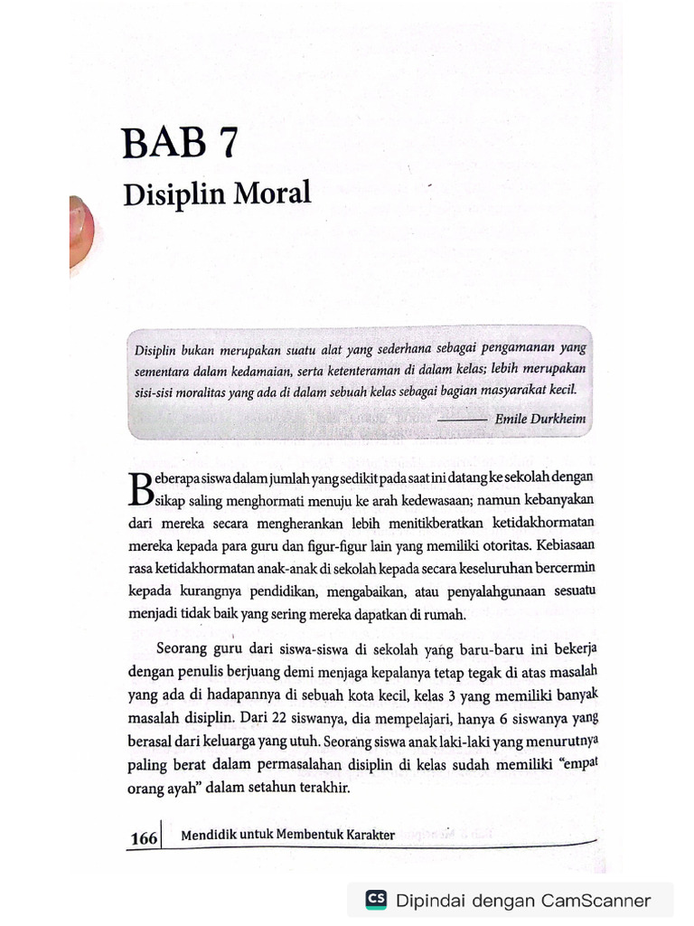 BAB 7 Disiplin Moral | PDF