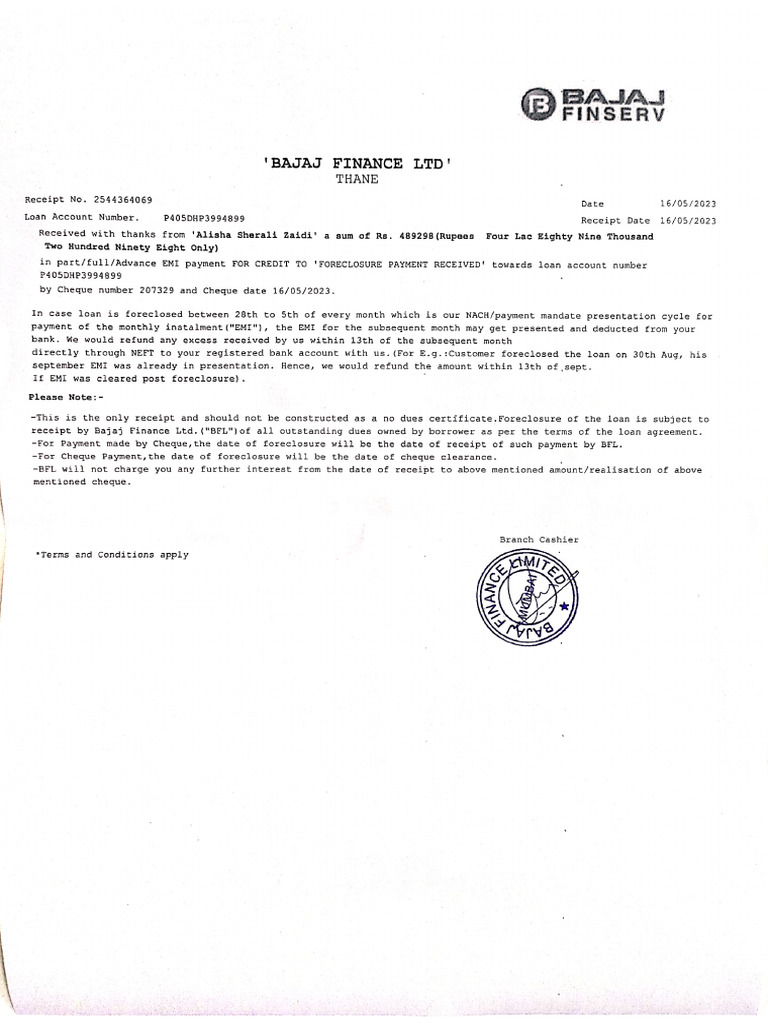 BHFL PL Closure | PDF