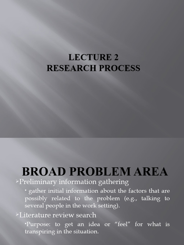 lecture 3-Research Process | Download Free PDF | Theory | Empirical Evidence