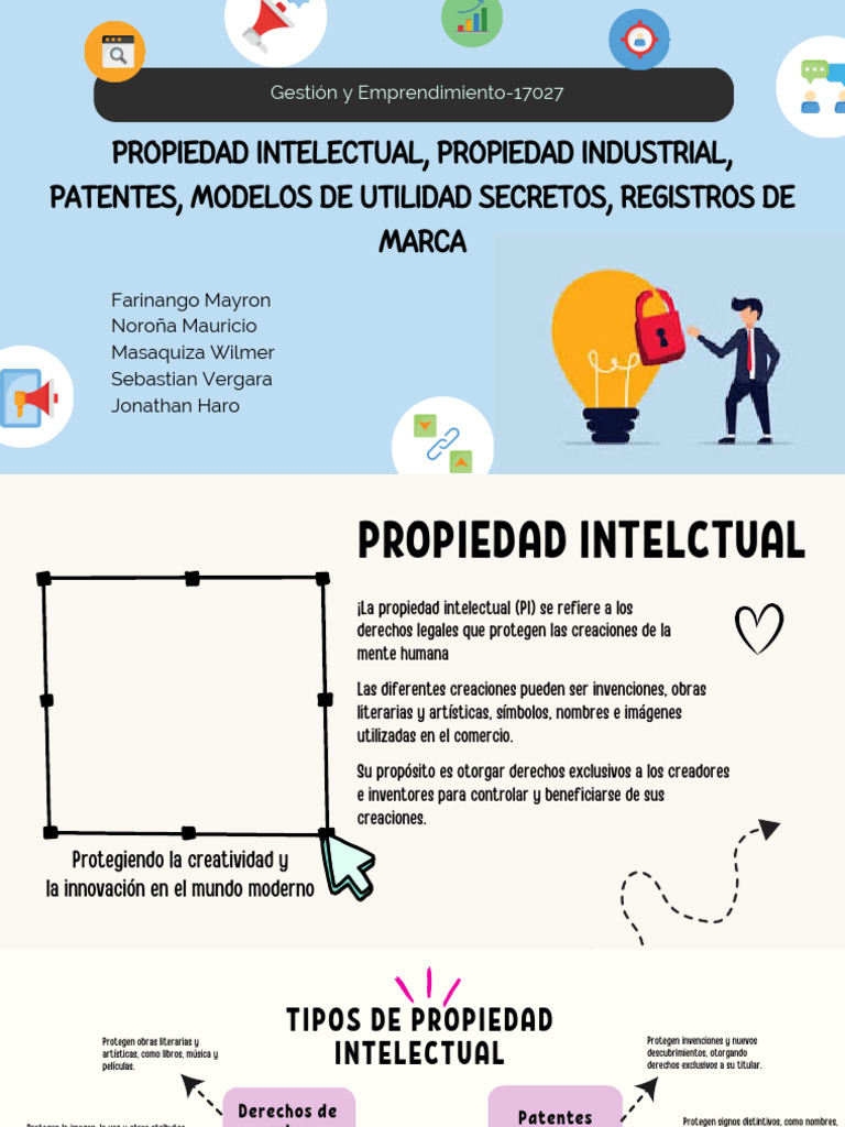 P1 - T3 - Presentación de Propiedad Intelectua - MASAQUIZA WILMERl ...