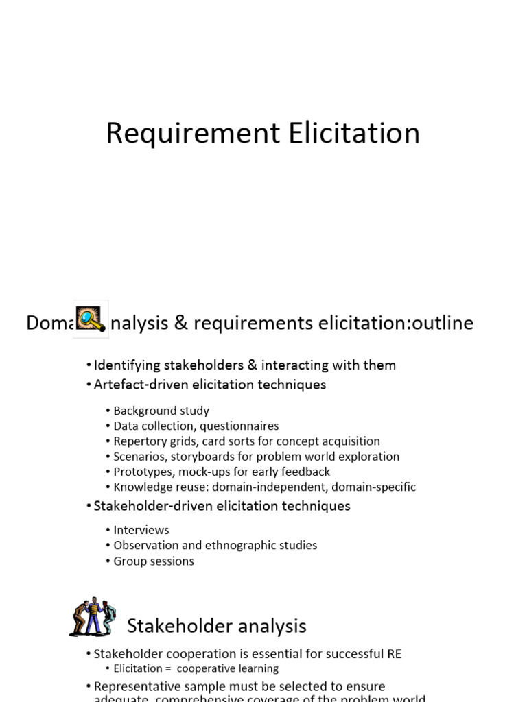 Requirements Elicitation | PDF | Interview | Prototype