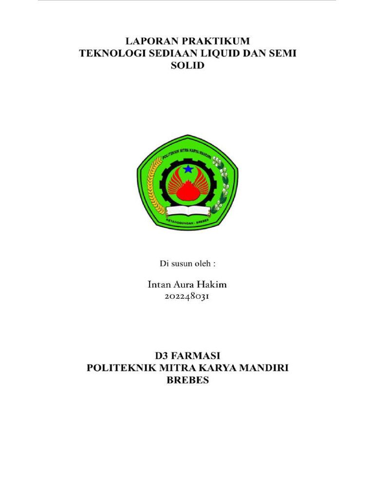 Laporan praktikum emulsi | PDF