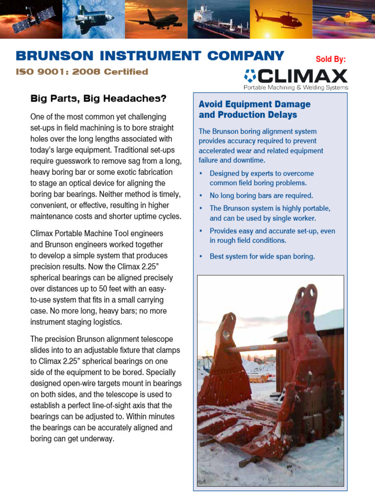 Brunson Climax Boring Alignment Kit CPMWS1 | PDF | Telescopic Sight ...