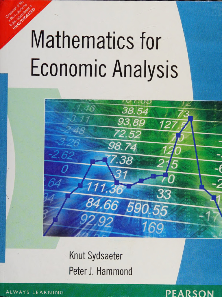 Mathematics For Economic Analysis - Sydsaeter, Knut Hammond, Peter J ...