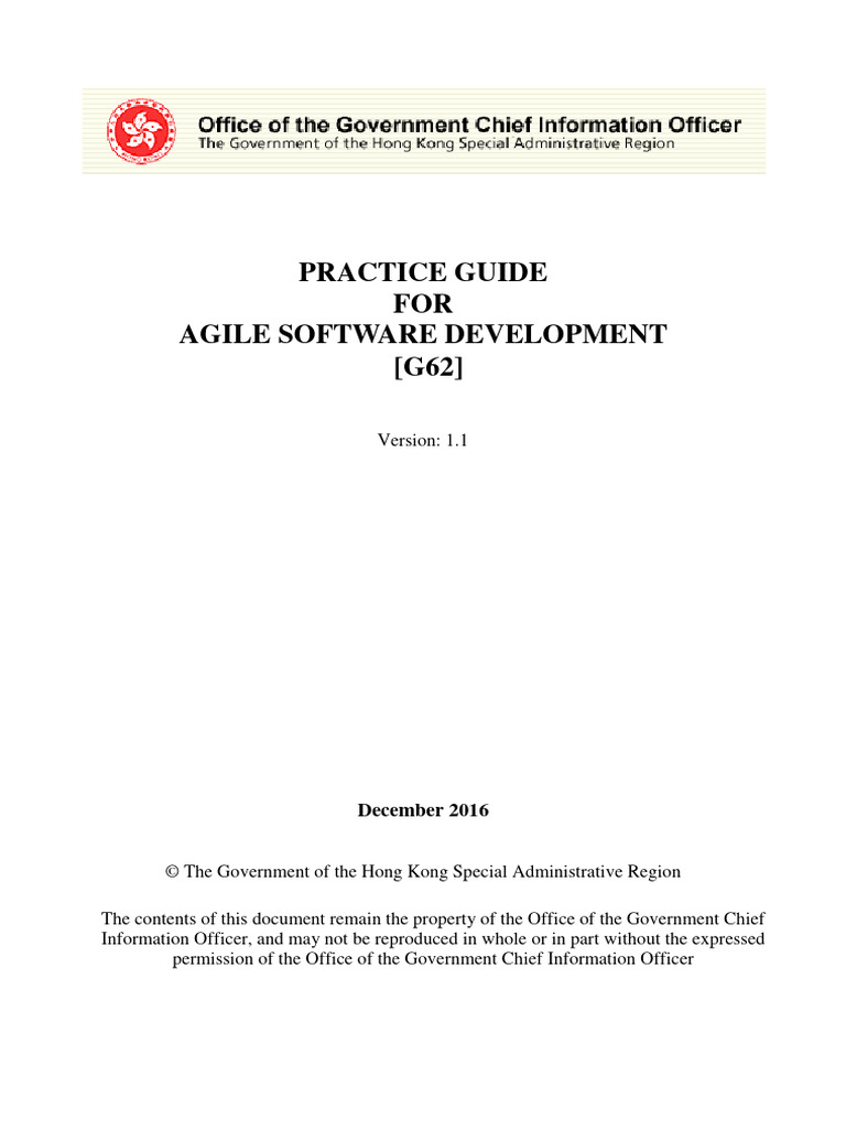 G62 Practice Guide For Agile Software Development v1.1 | PDF | Software Development Process ...