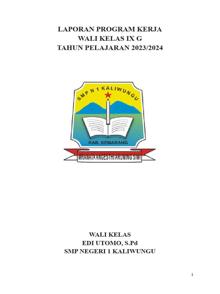 Program Wali Kelas 9G | PDF | Karier & Perkembangan