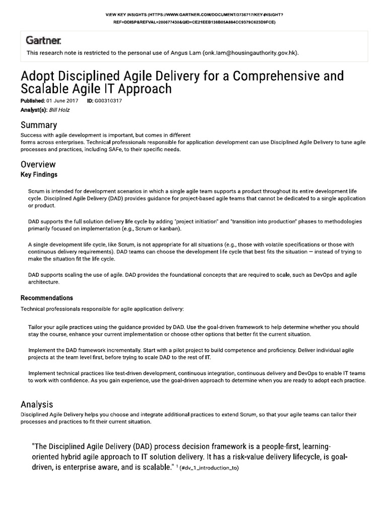 Adopt Disciplined Agile Delivery for a .. | PDF Adopt Disciplined Agile Delivery for a .. | PDF