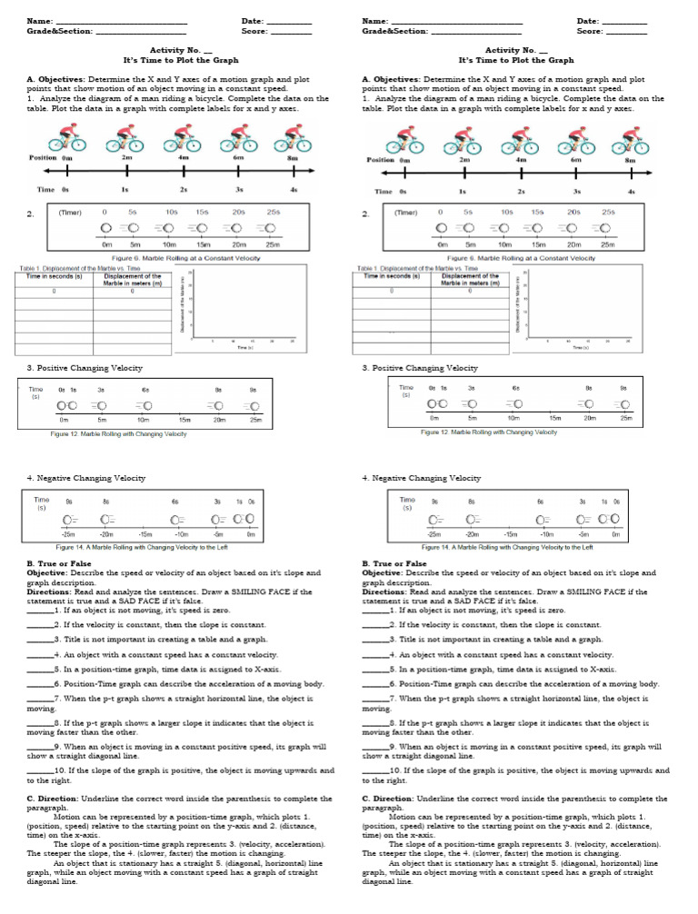 graphing | PDF | Velocity | Acceleration