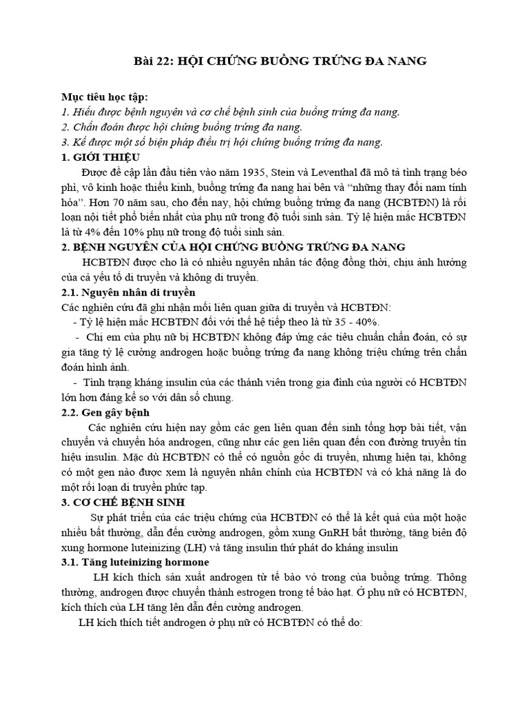 Bài 22 H I CH NG BU NG TR NG ĐA NANG | PDF