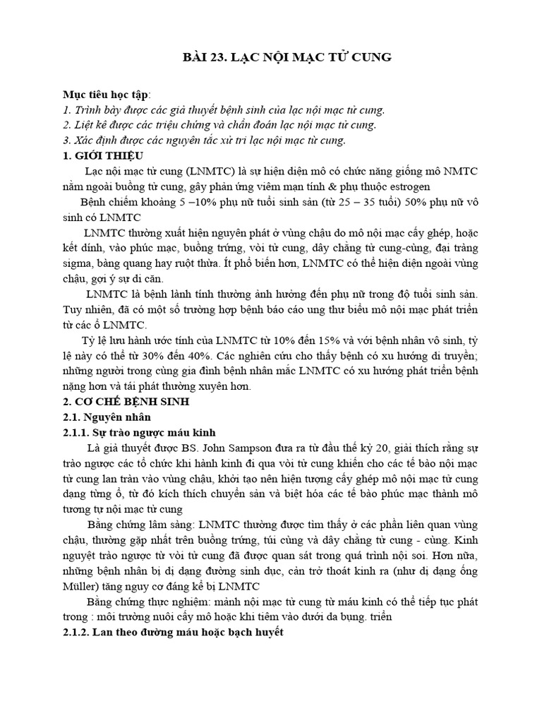 Bài 23. L C N I M C T Cung | PDF