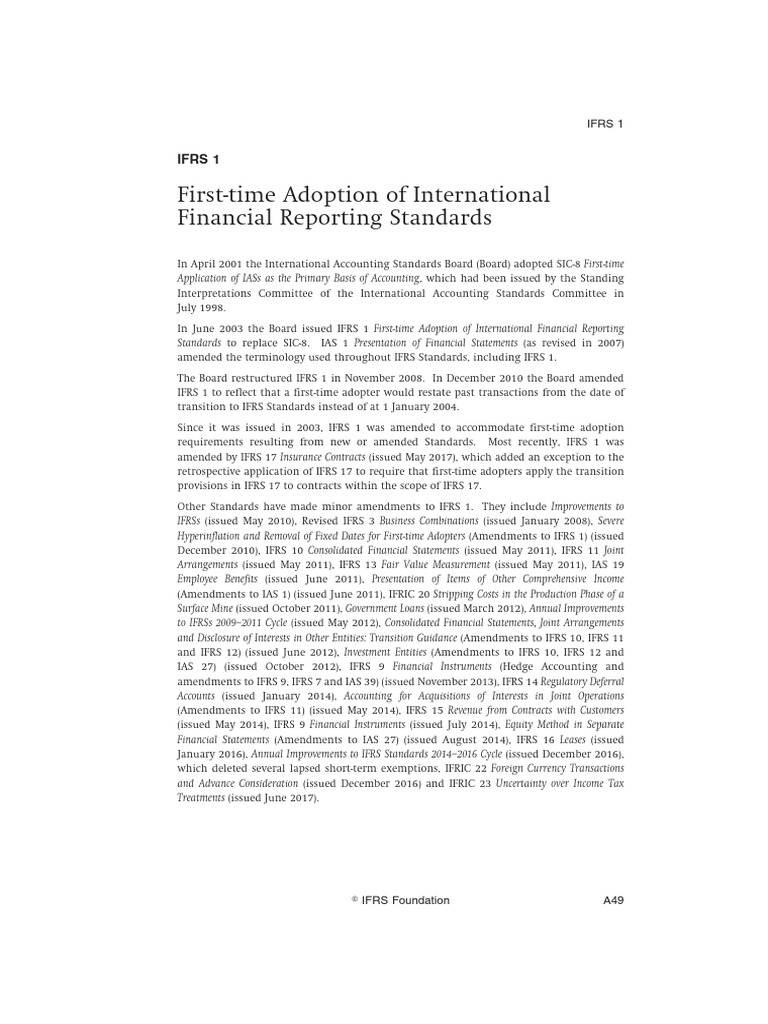 IFRS 2018 - Red - Book - IFRS - 1 - First-Time - Adoption - of ... IFRS 2018 - Red - Book - IFRS - 1 - First-Time - Adoption - of ...
