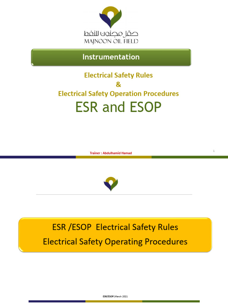 MFD Esr - Handout | PDF | Electricity | Electrical Engineering