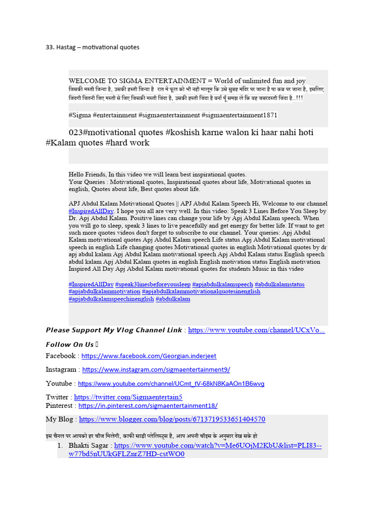 33 Motivational Quotes Pdf