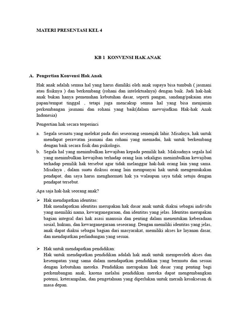 Materi Presentasi Kel 4 | PDF