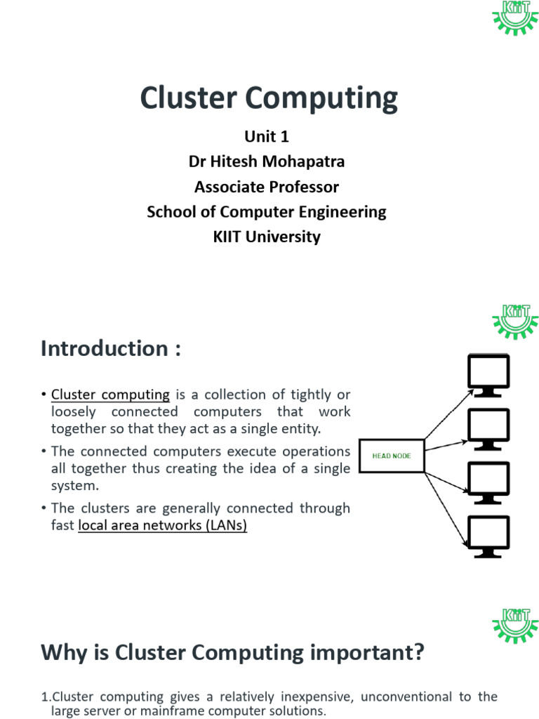 Cluster Computing | PDF | Computer Cluster | Computer Network Cluster Computing | PDF | Computer Cluster | Computer Network