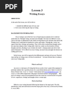 Examples of A 3 Paragraph Descriptive Essay | PDF | Essays | Experience