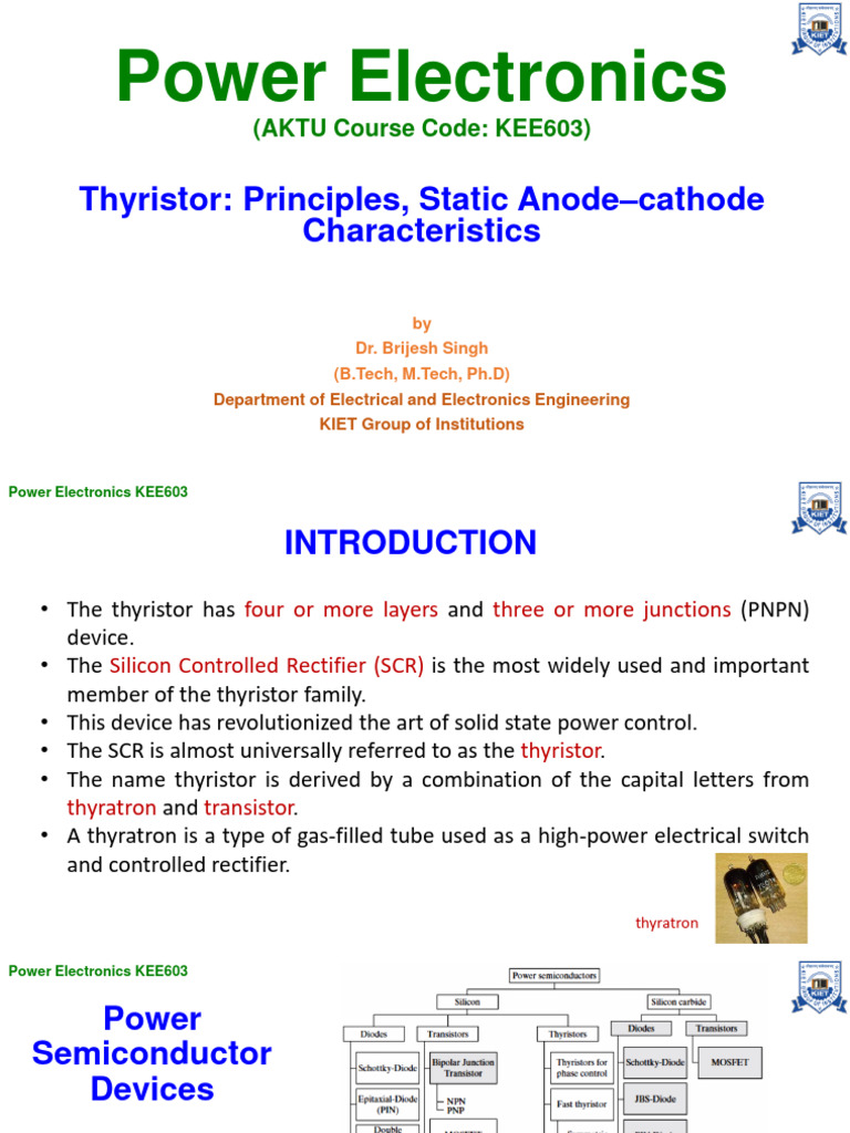 Thyristor Principles Charecteristics Construction Download Free Pdf Electronic Engineering