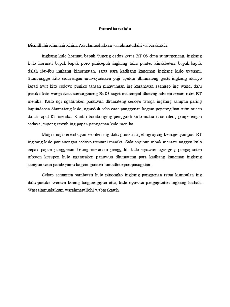 Medhar Sabda - M. Syahdan R.G | PDF