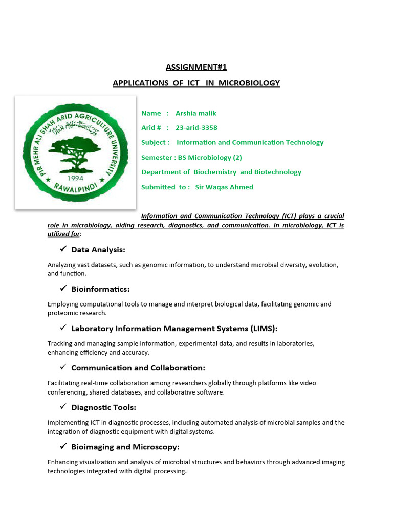 23-Arid-3358 (Ict) Assignment | PDF | Educational Technology ...