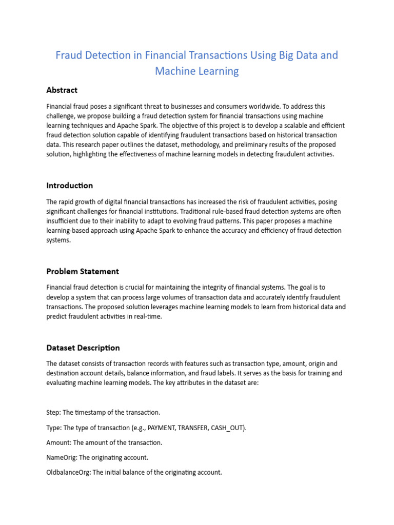 Fraud Detection Project Report | PDF | Machine Learning | Regression Analysis