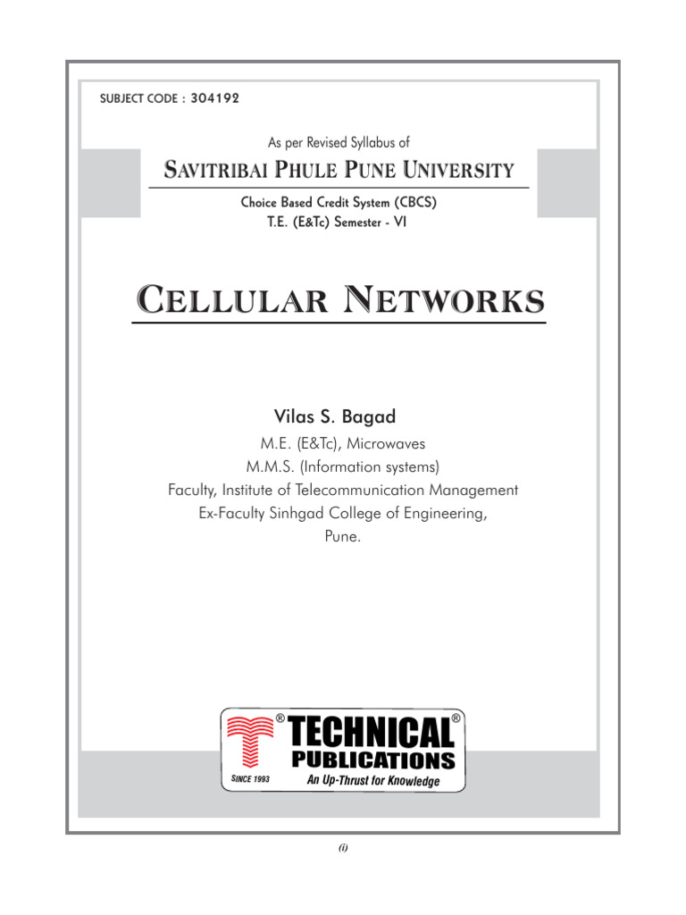 Cellular Networks For SPPU 19 Course (TE-SEM6) | PDF | Network Protocols | Radio Technology