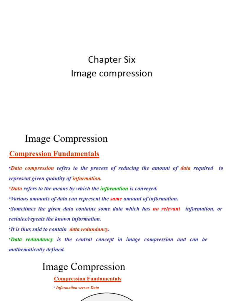 CH 6 | PDF | Data Compression | Digital Television