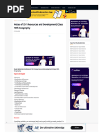 Class10 Geography Chapter1 Notes | PDF