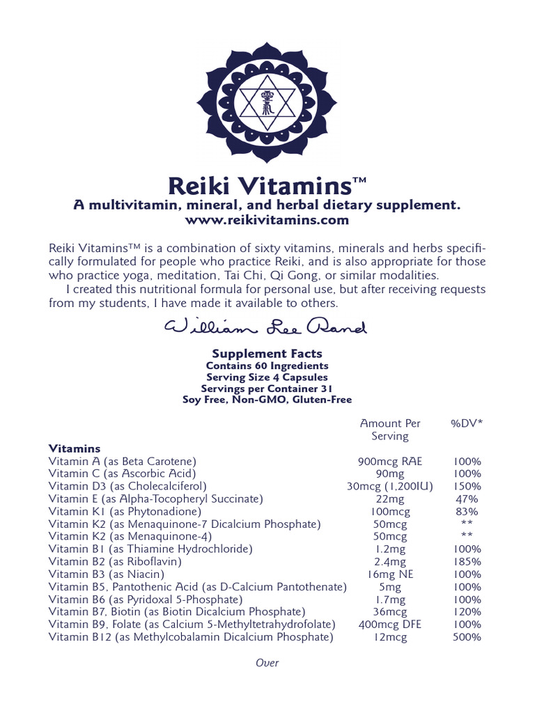Supplement Facts | Download Free PDF | Vitamin | Dietary Supplements