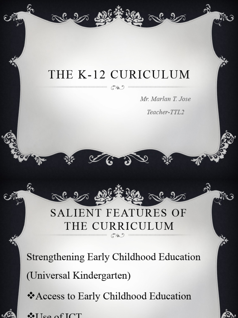 The K 12 Curiculum | PDF | Information Technology | Curriculum