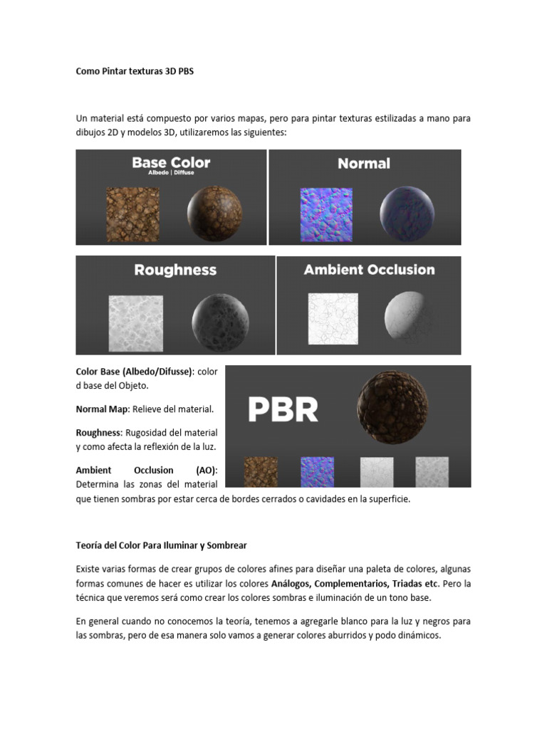 Pintar Texturas 3D, Teoría | PDF | Color | Matiz
