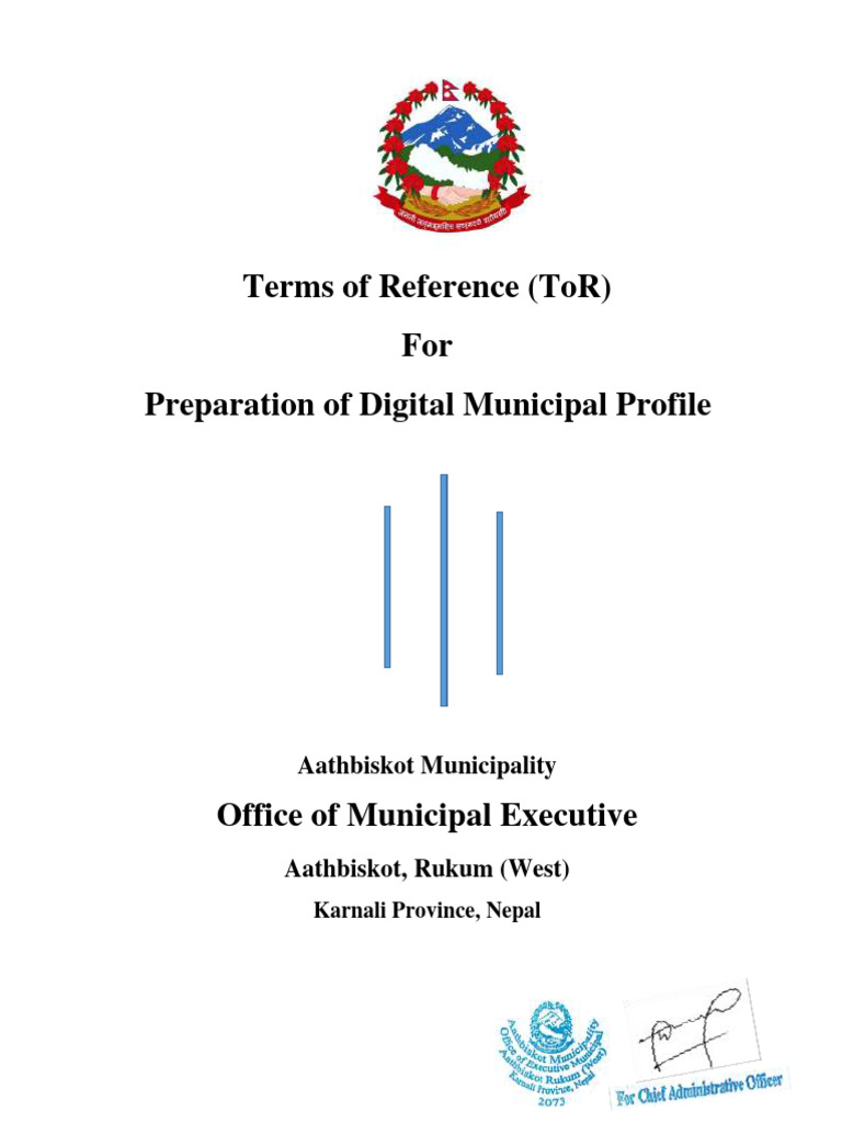 TOR of Municipal Profile | PDF | Geographic Information System ...