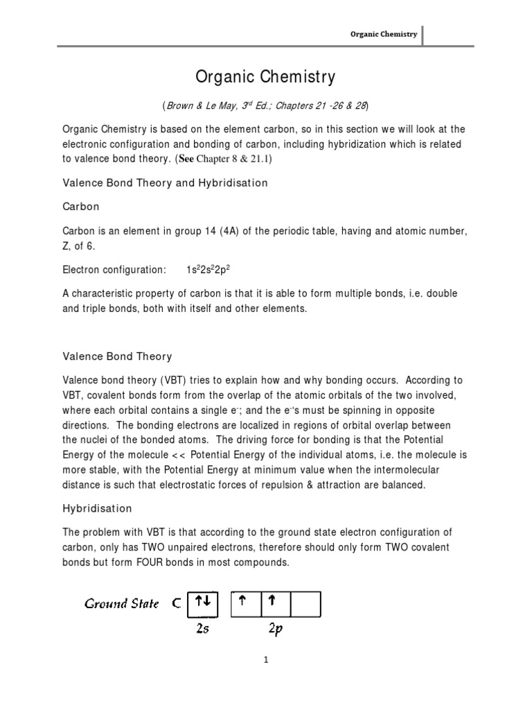 Organic-Chemistry-Slides | PDF | Chemical Bond | Quantum Chemistry