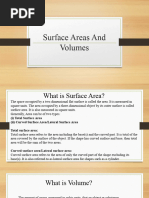 Class 10 Surface Area and Volume Formulas | PDF