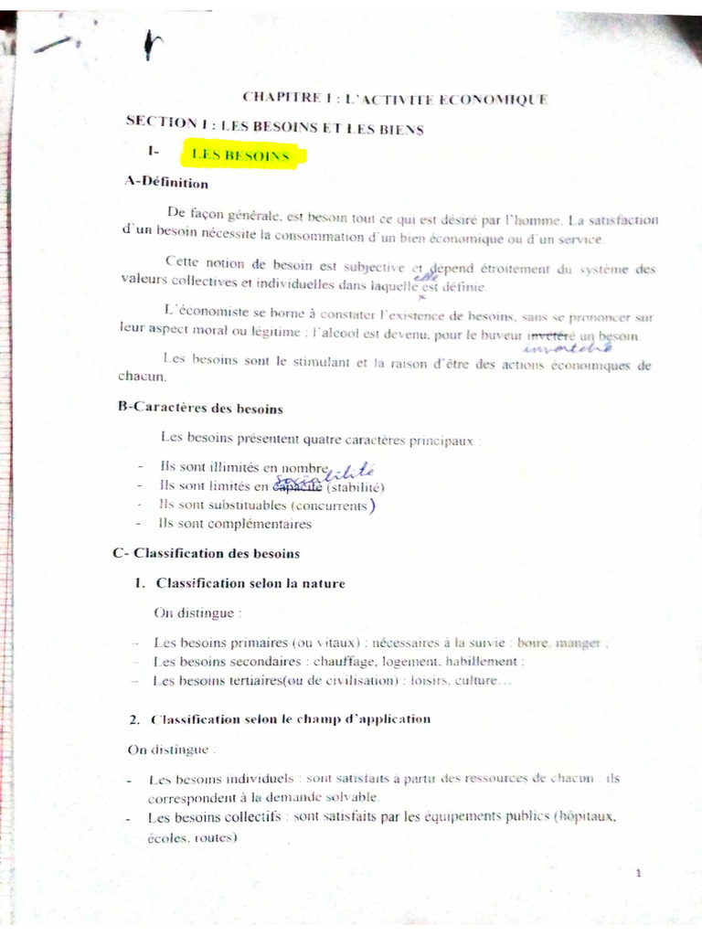 1er Support de Cours | PDF