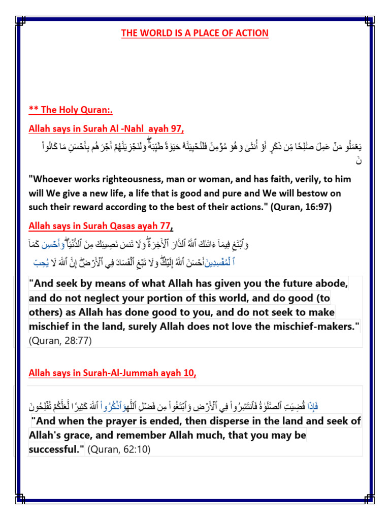 AYAT__AHADEETH_Seerah_- | Download Free PDF | Hadith | Sharia