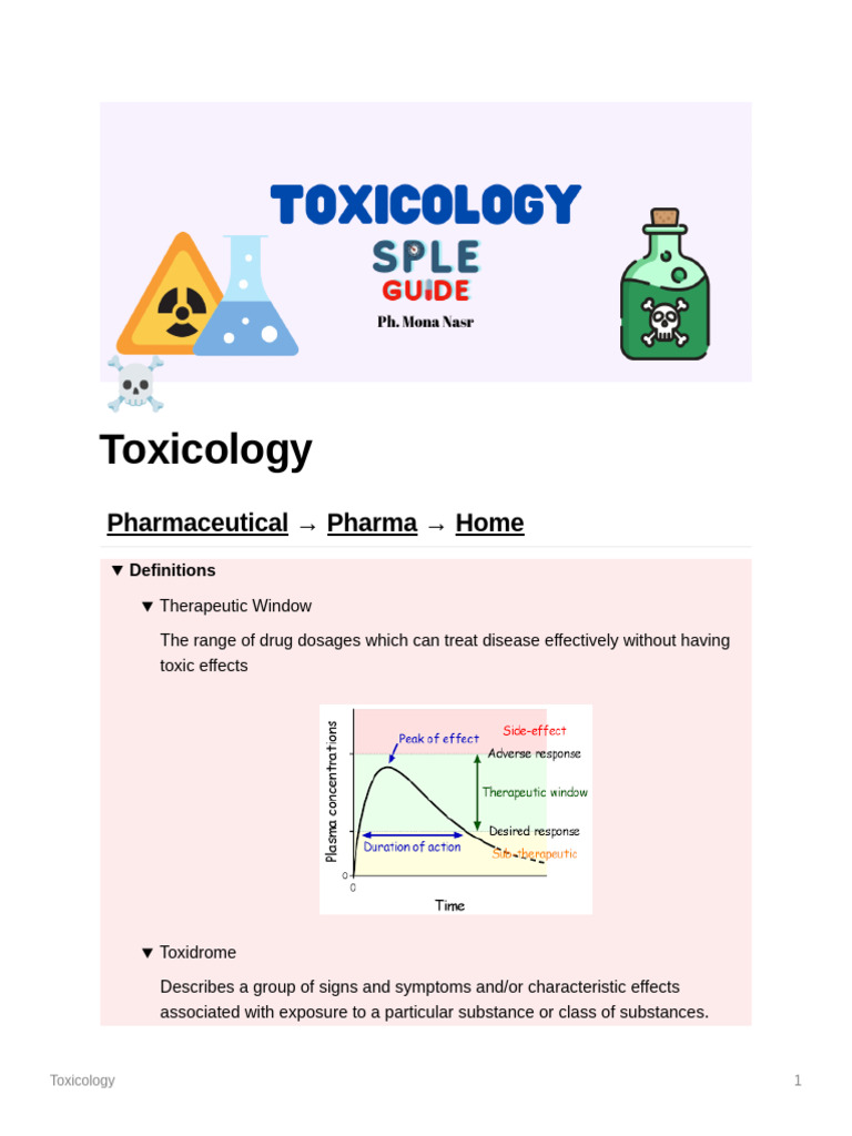 Toxicology | PDF | Toxicology | Medicine