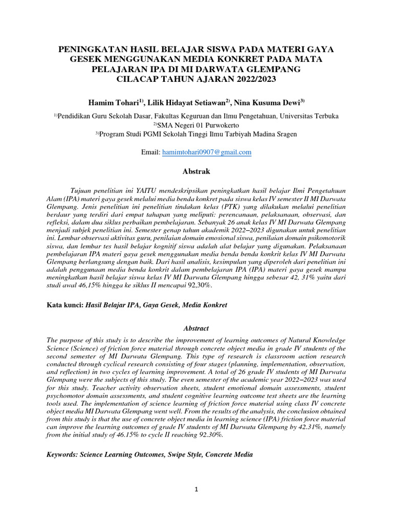 7 Hamim Tohari | PDF | Sains & Matematika