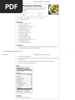 Best Lentil Soup Recipe - Cookie and Kate | PDF