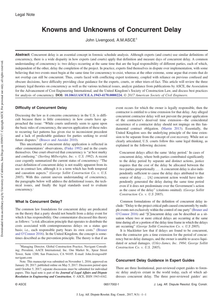 Understanding Concurrent Delay Analysis | PDF | Time | Justice